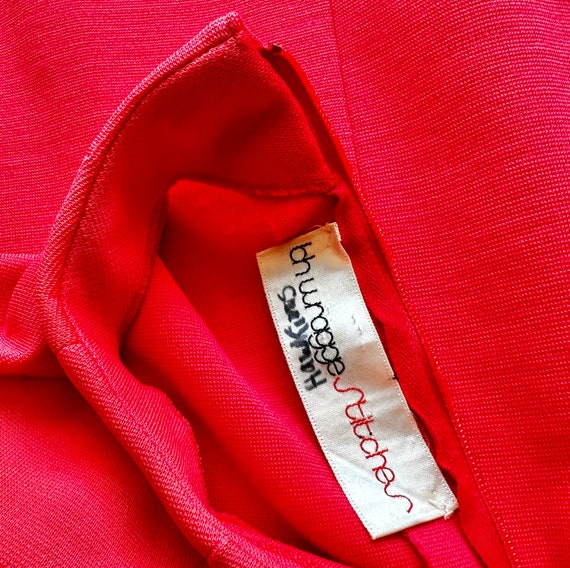 Vintage 60s Mod Go-go Mini Dress 1960s Red Minimalist… - Gem