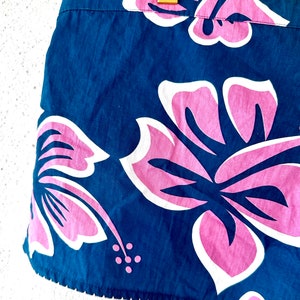 Vintage Y2k Hawaiian Maui Shorts Floral Low Waist Shorts Tropical ...