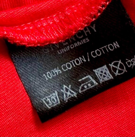 Vintage Givenchy Logo Red Top Uniform Shirt - Gem