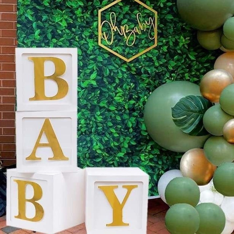 Baby Shower White and Gold - Etsy