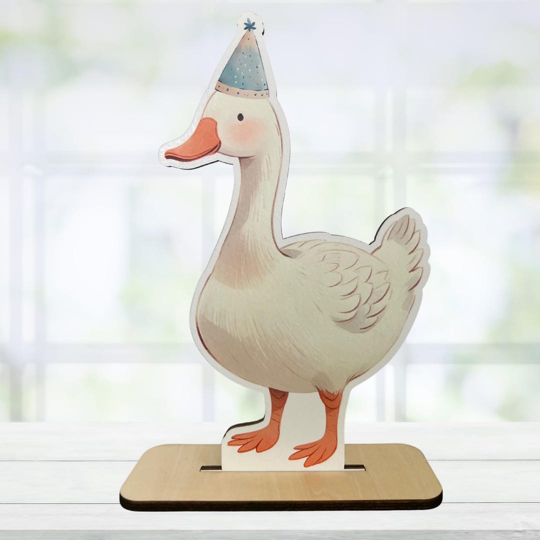 One Silly Goose Wooden Cutout - Goose Centerpiece - Baby Shower ...