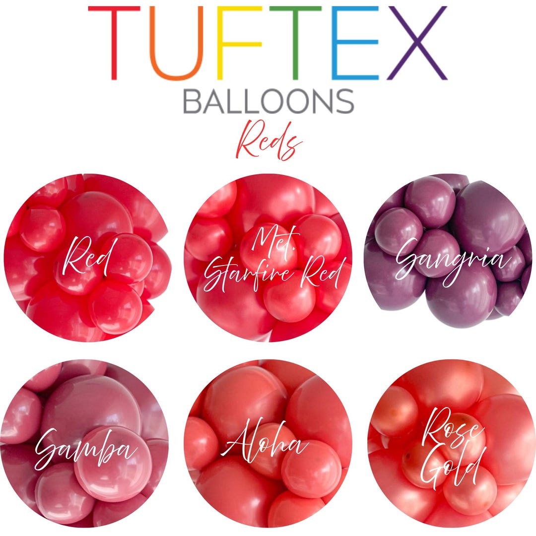 TUFTEX Red Balloon Cluster Set: Party Garland Arch Decor - Etsy