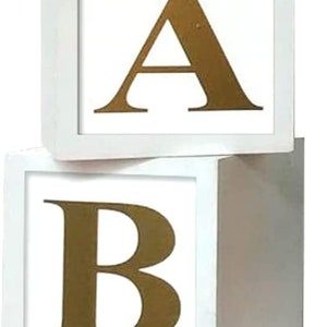 Gold BABY Letter Boxes: Baby Shower Decorations Kit - Etsy
