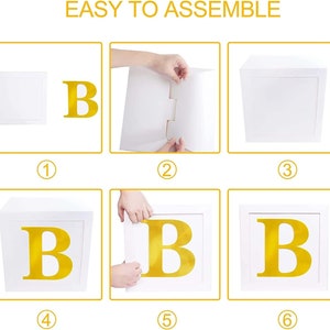 Gold BABY Letter Boxes: Baby Shower Decorations Kit - Etsy