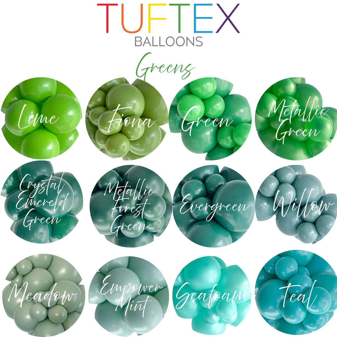 Green Balloon Cluster Set: TUFTEX Party Garland Arch Decor - Etsy