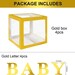 Gold Trim Translucent Baby Block Boxes Baby Block Boxes Baby - Etsy