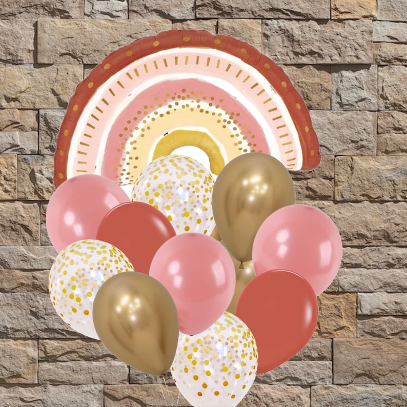 Boho Balloon Bouquet Boho Birthday Balloons Boho Baby Shower - Etsy