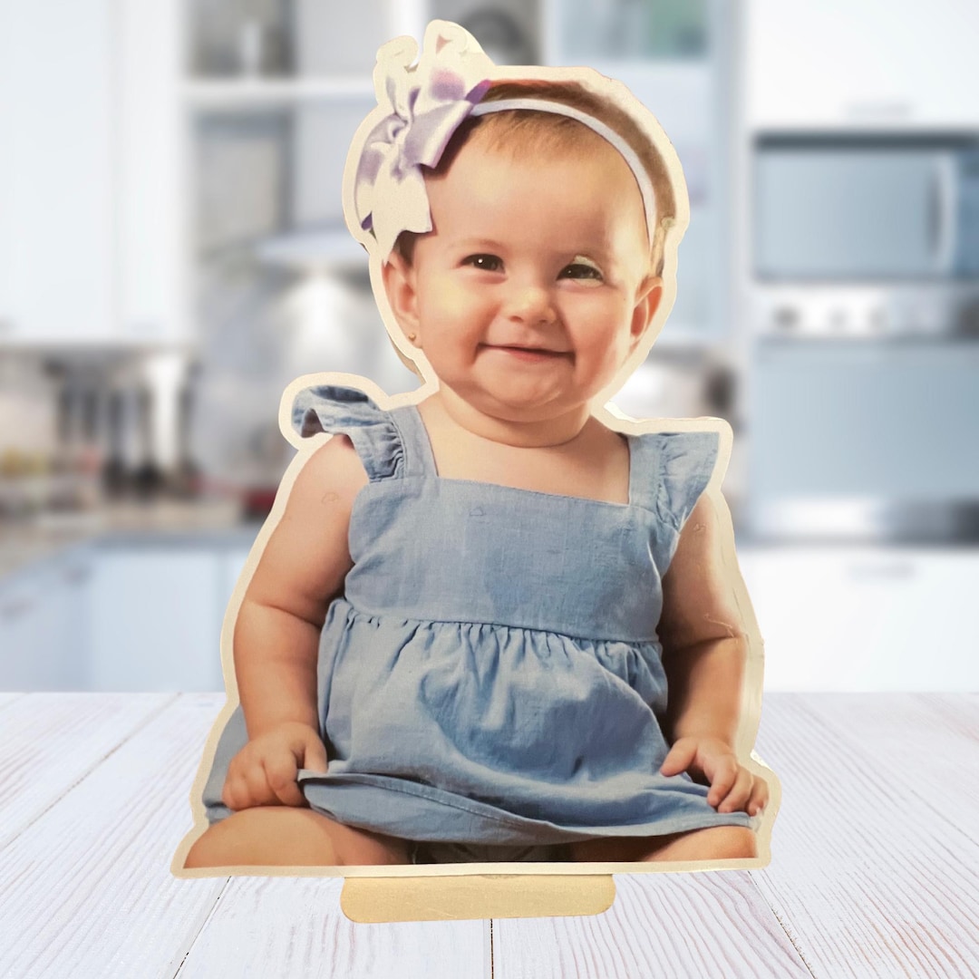 Birthday Tabletop Props, Custom Photo Centerpieces, DIY Birthday Table ...