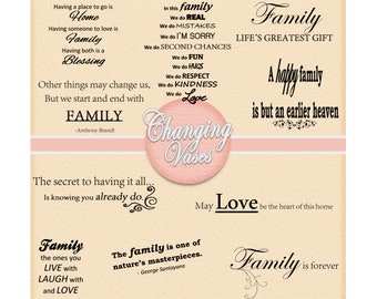 Family Word Art - Etsy