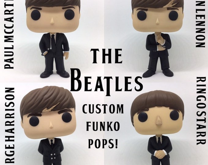 The Beatles Custom Made Funko Pop Figure Set/ Band Figure - Etsy