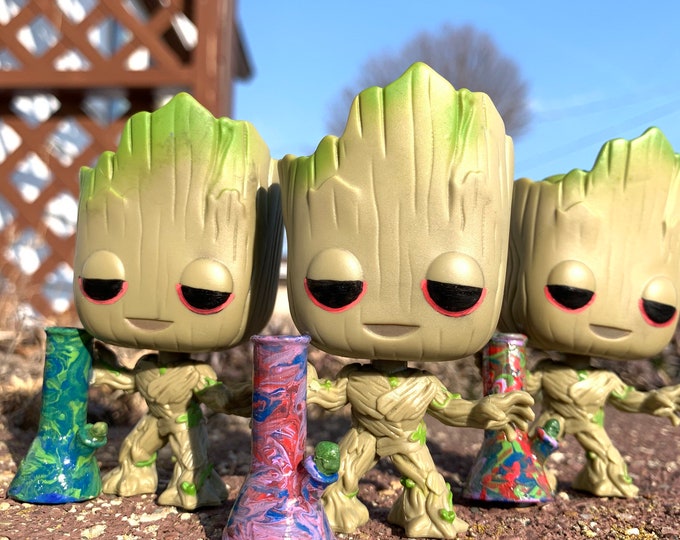 Custom Funko Pop Stoner Baby Groot With Bong - Etsy