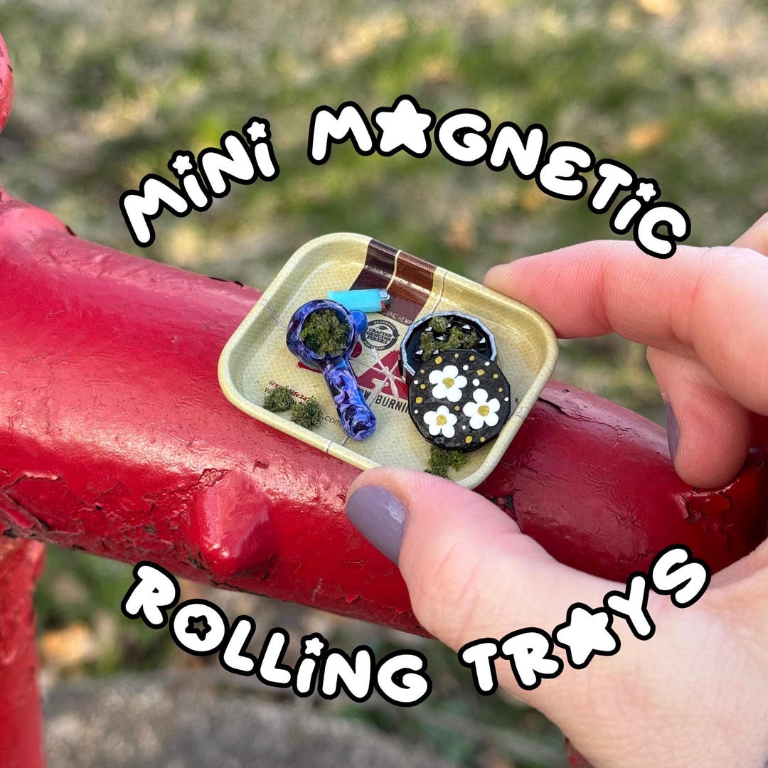 Miniature Rolling Tray Magnet Sets - Etsy