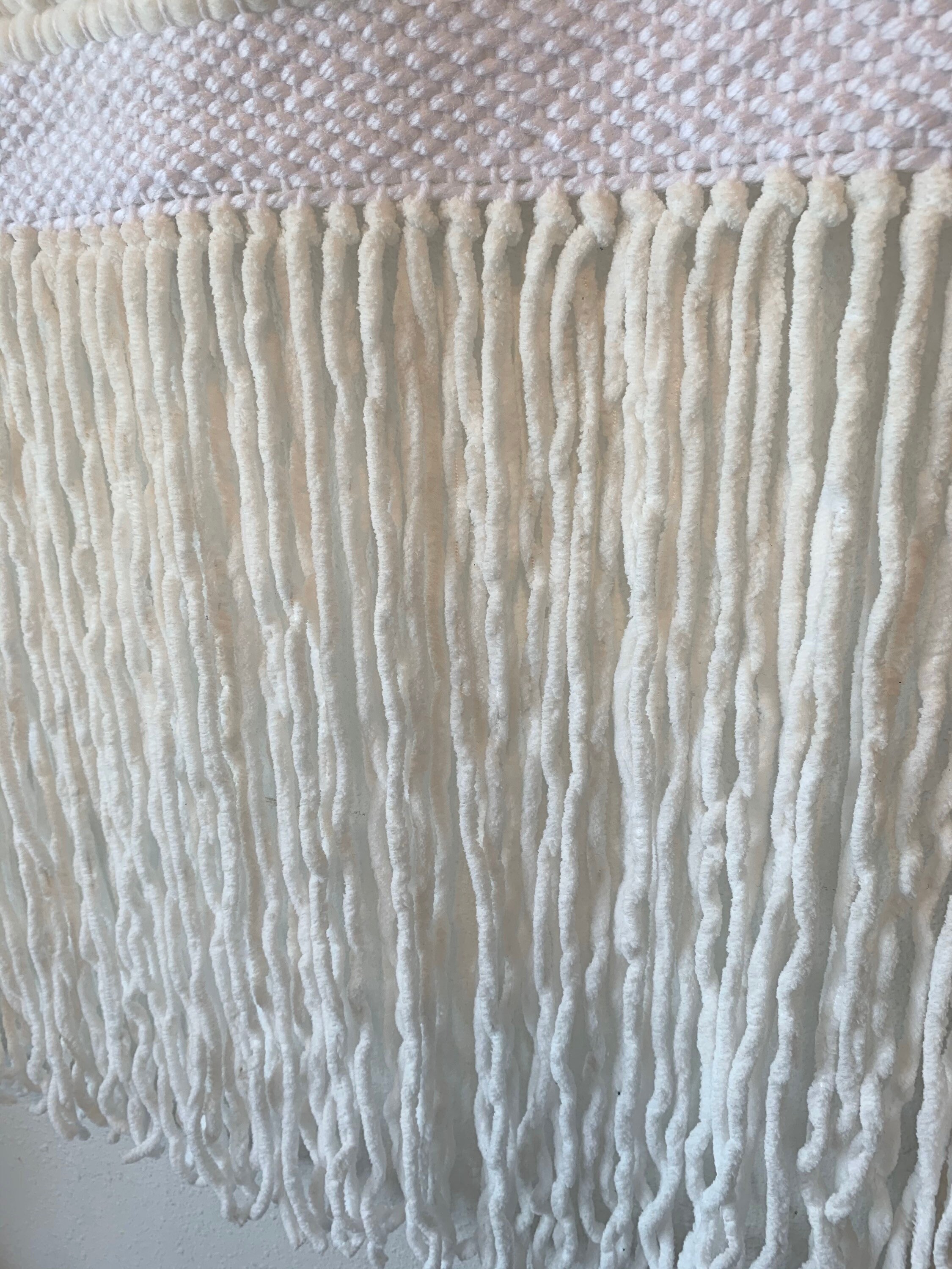 Large Wall Weaving Long Hanging Wall Decor Boho Bohemian White | Etsy