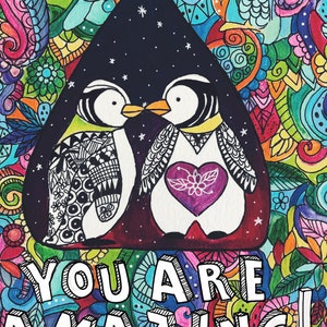 You Are Amazing Zentangle, Zentangles, Zentangle Print, Folk Art ...