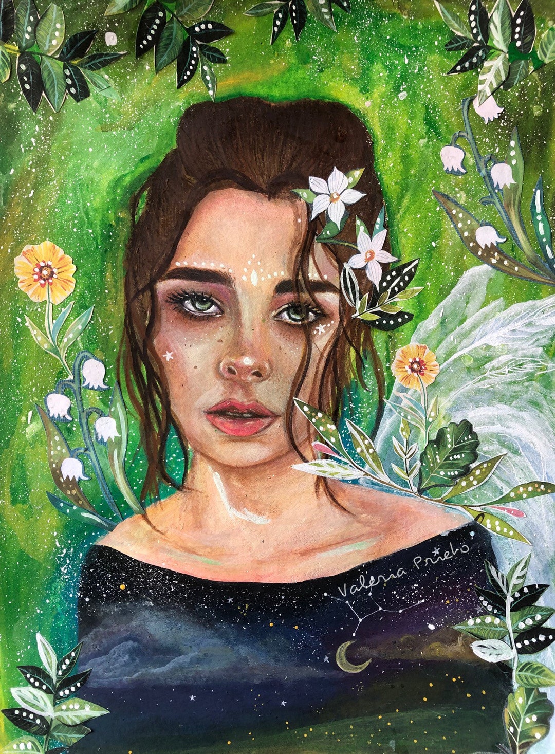 VIRGO Zodiac Sign Astrology VIRGO Portrait Angel Virgo - Etsy