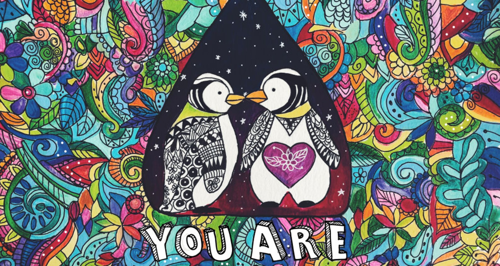 You Are Amazing Zentangle Zentangles Zentangle Print Folk - Etsy