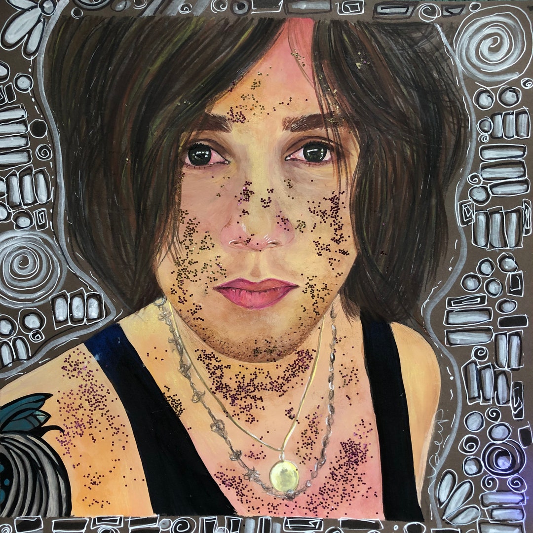 Gethin Davies Illustration: the Struts Drummer, Signed Original Artwork ...