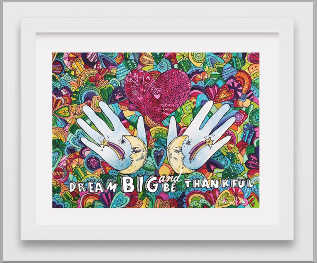 Dream Big Zentangle Art, Zentangles, Zentangle Print, Folk Art ...