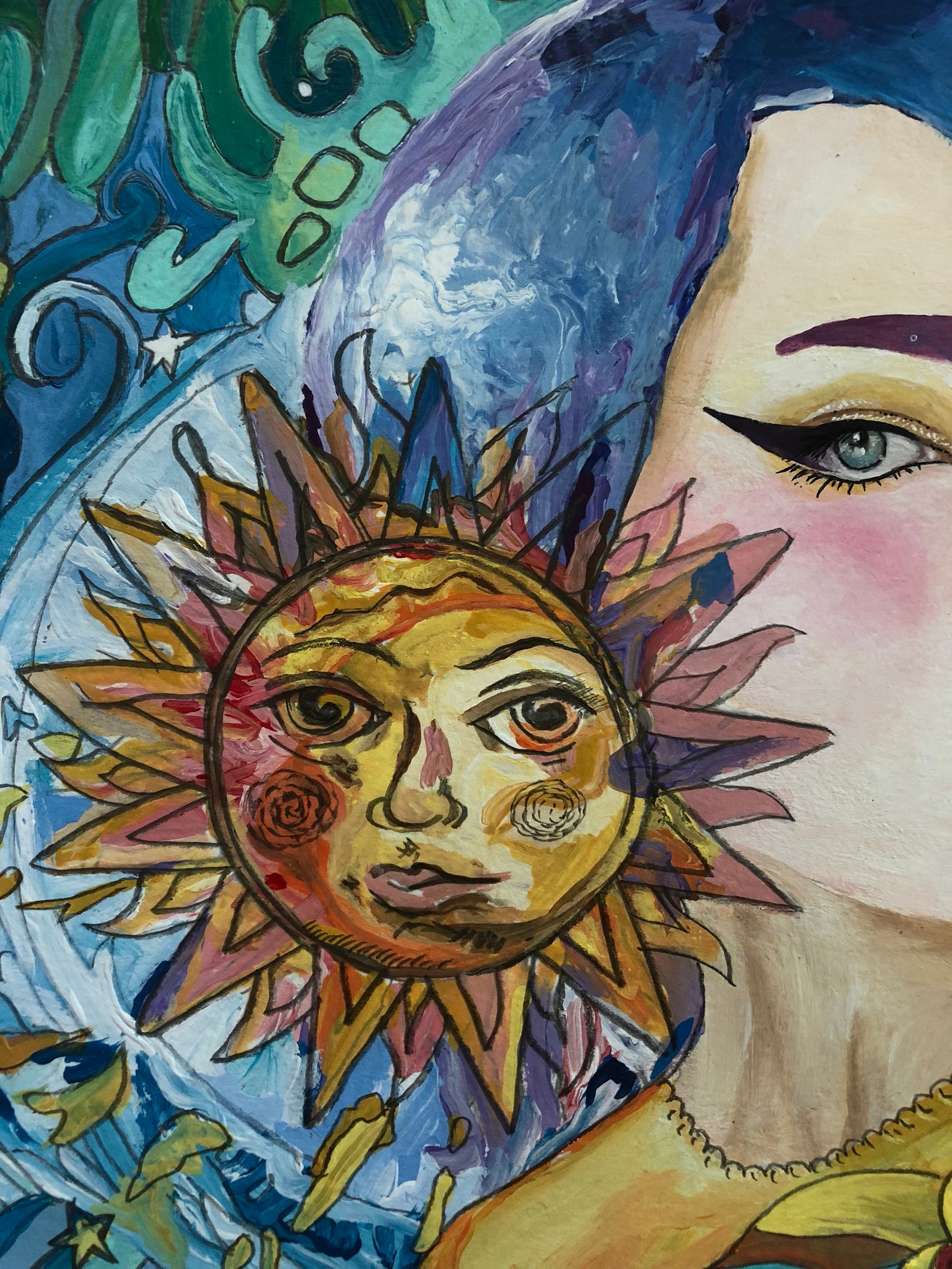 PRINTS: The end of August illustration. Acrylic prints | Etsy