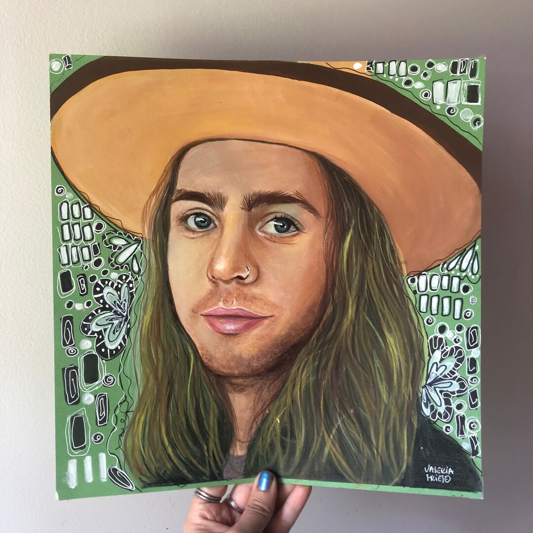 Adam Slack Original Illustration. the Struts, Acrylic Portrait ...