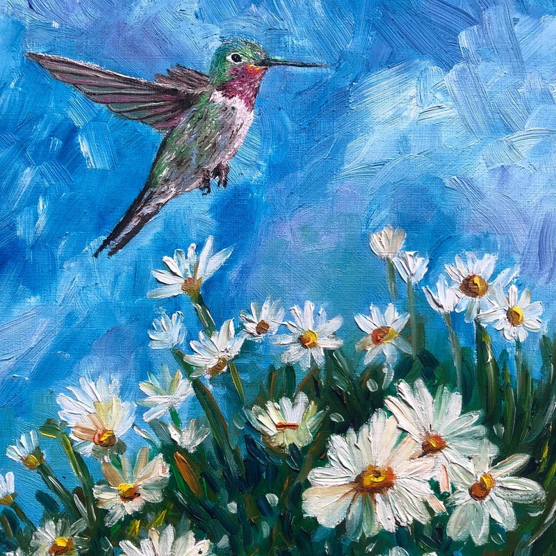 Hummingbird Painting - Etsy