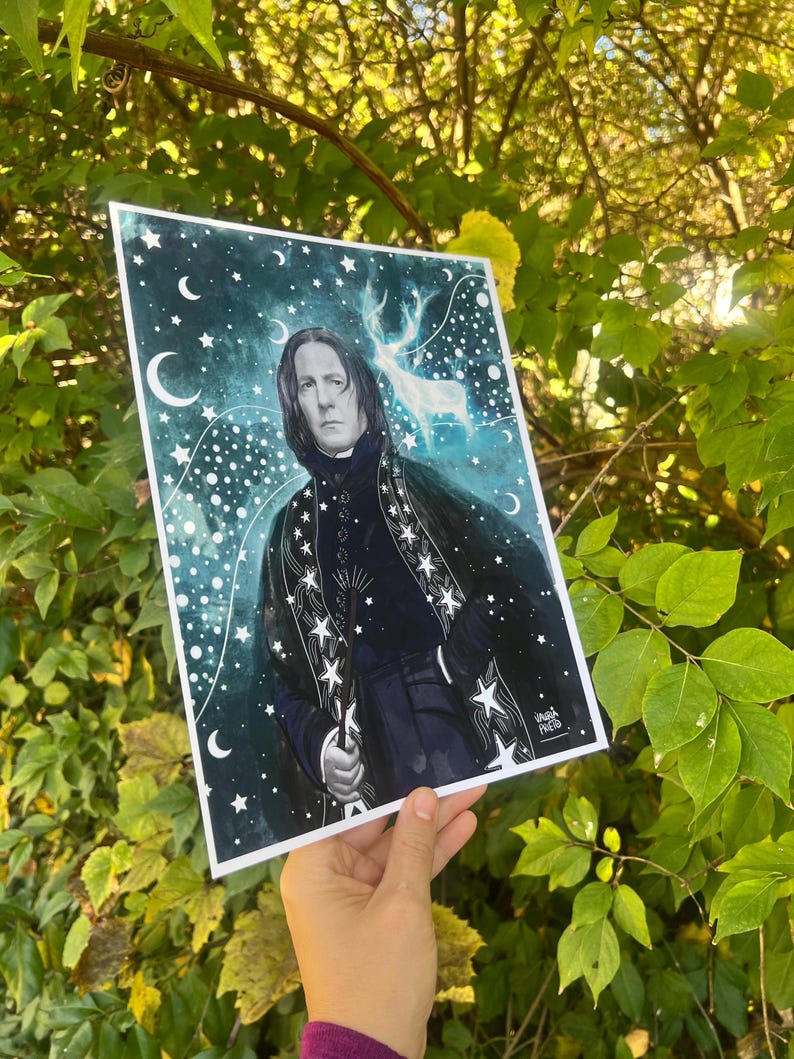 Severus Snape Print, Harry Potter Fan Art. - Etsy