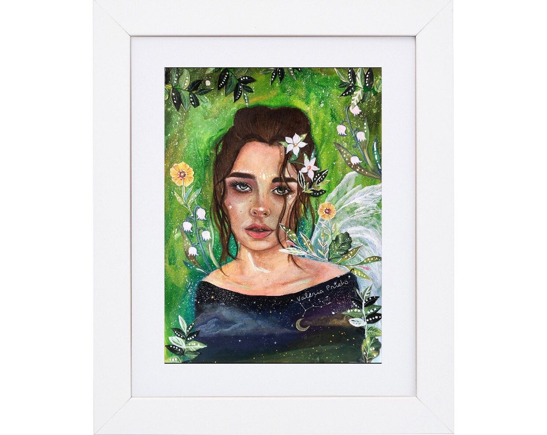 VIRGO Zodiac Sign Astrology VIRGO Portrait Angel Virgo - Etsy