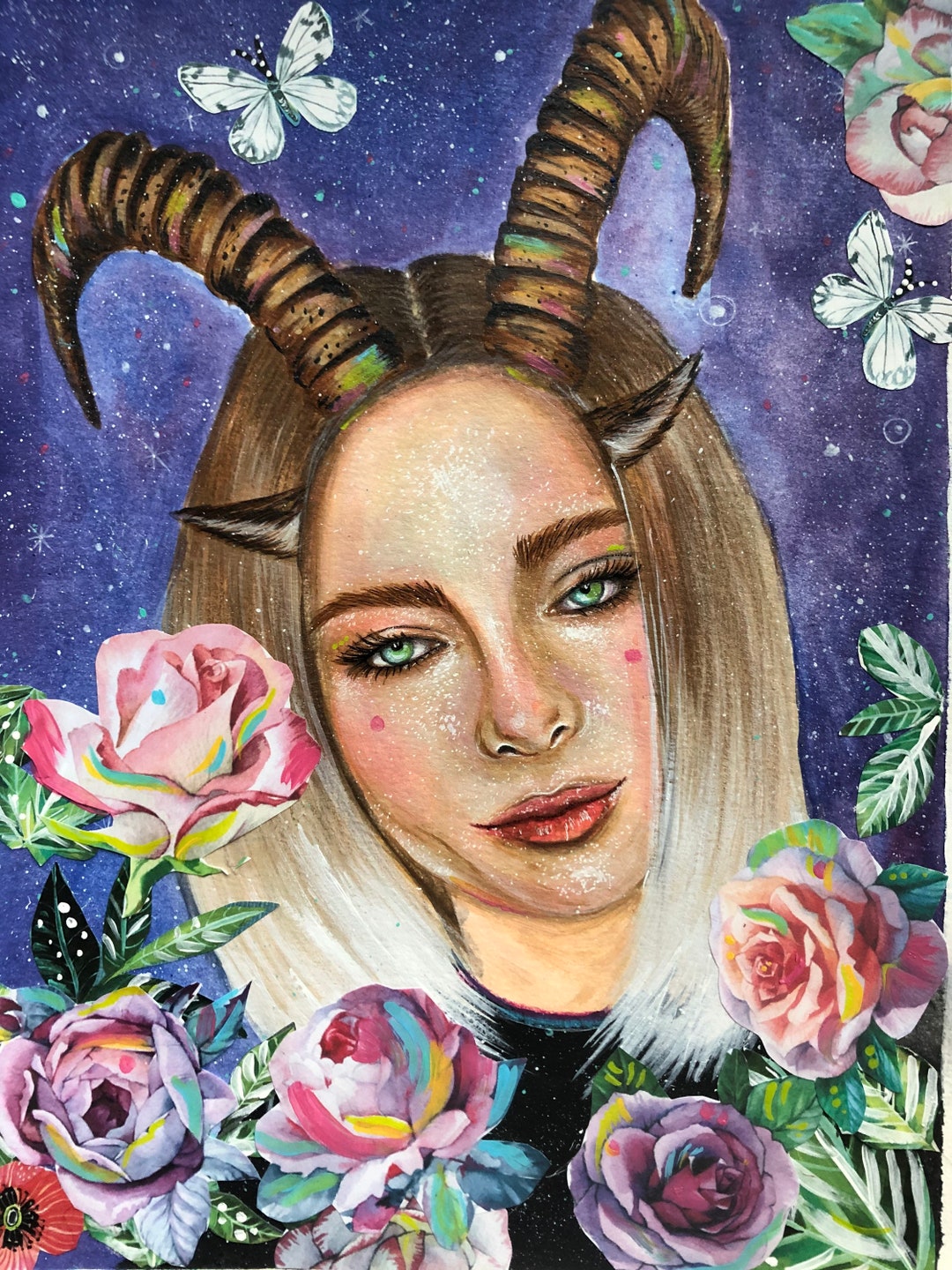 Capricorn Portrait. Zodiacs Portrait. Capricorn Zodiac. Fantasy ...