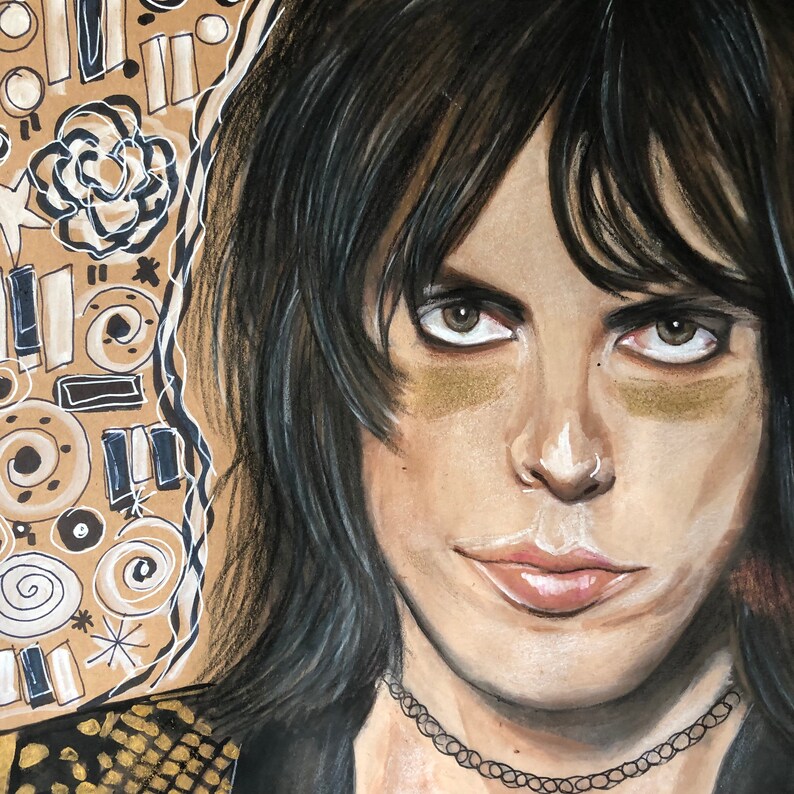 Luke Spiller Portrait: Original Watercolor Painting, the Struts Art ...