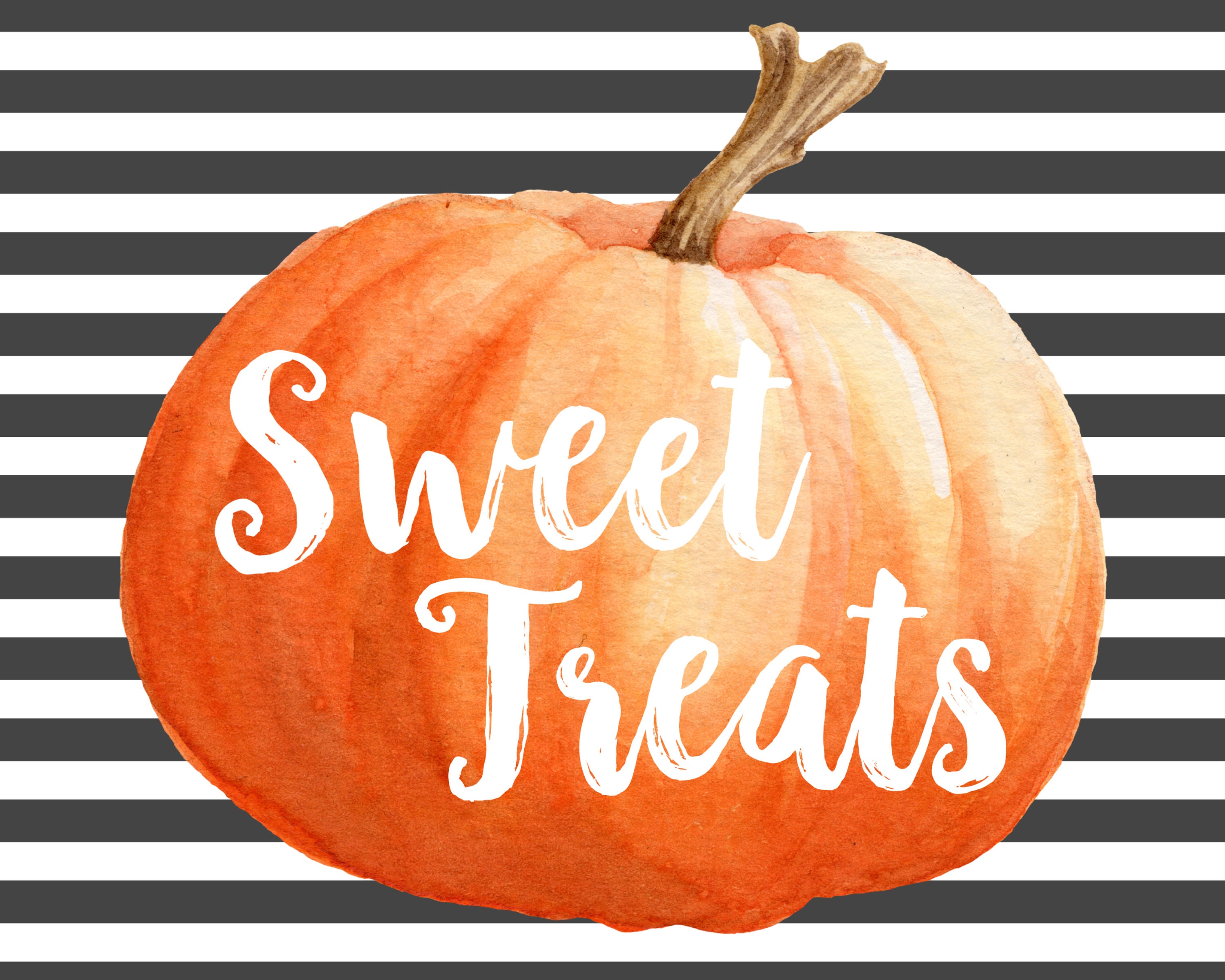 Printable Dessert Sign - Fall Party Signs, Sweet Treats Sign, Food ...