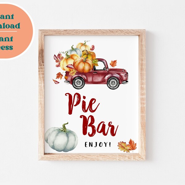 Pie Bar Banner - Etsy
