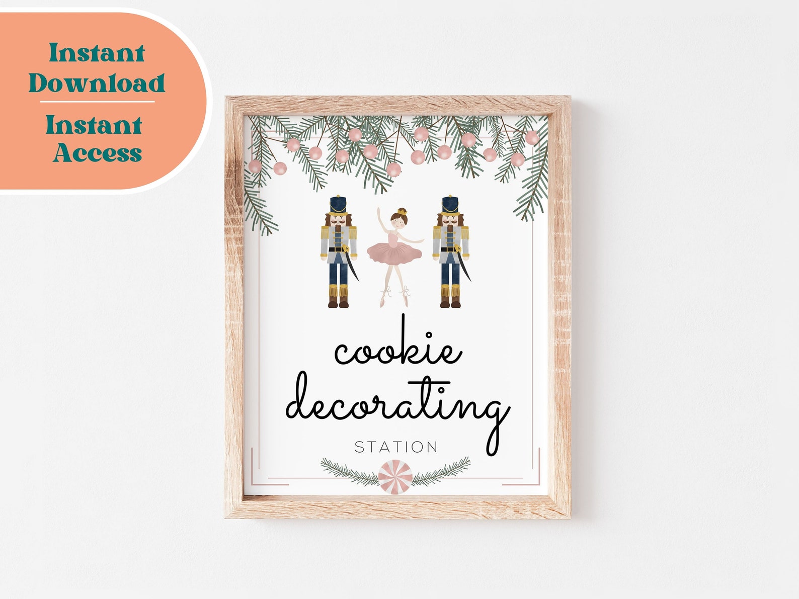 Cookie Decorating Station Printable Sign Christmas Party - Etsy