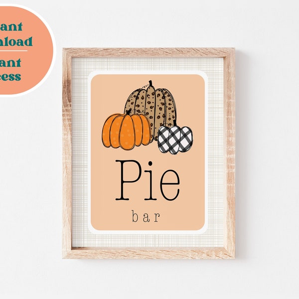 Pie Bar Banner - Etsy