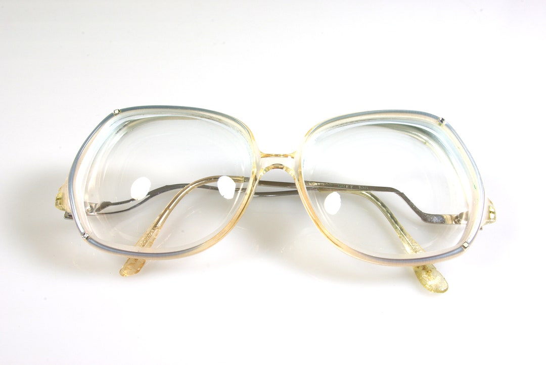 80s Golden Girls Drop Arm Clear Plastic Vintage Glasses Frames Heiress ...