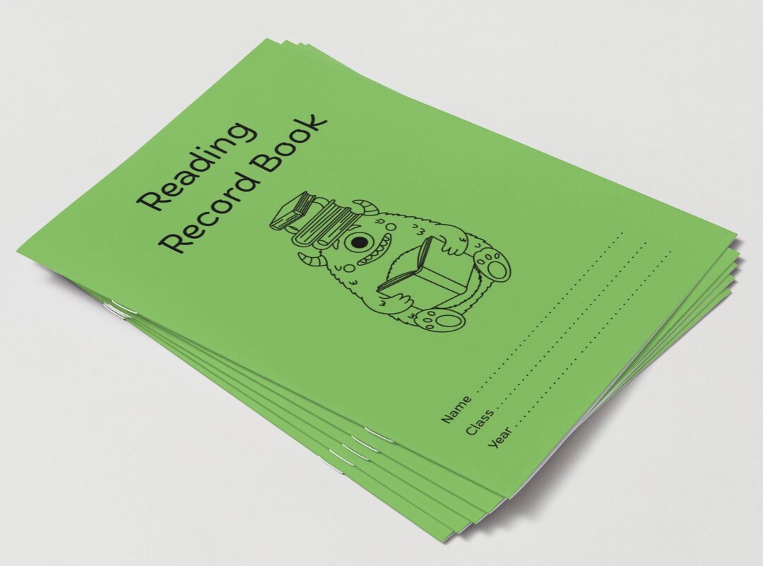 Children’s Monster Themed Reading Record Book Digital Download - Etsy UK
