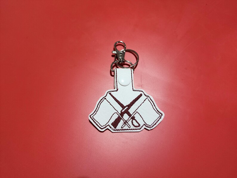 Colorguard Embroidered Bag Tag, Color Guard Key Fob, Team Gift, High ...