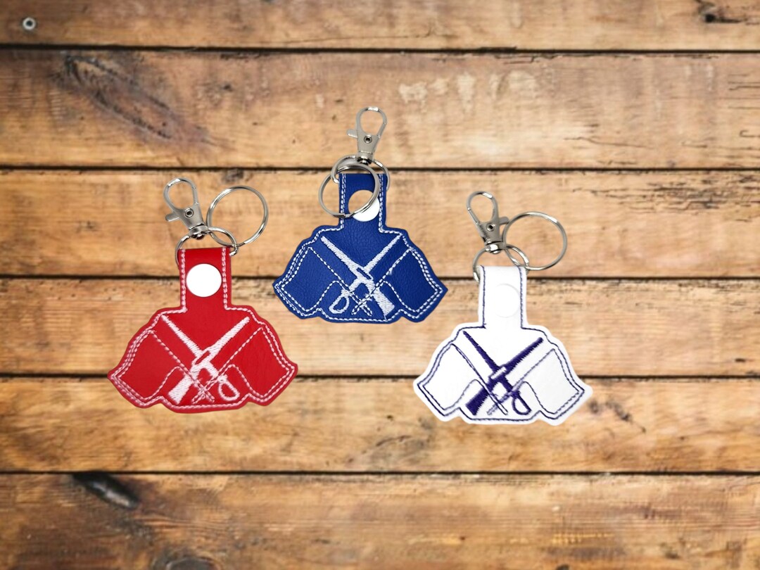 Colorguard Embroidered Bag Tag, Color Guard Key Fob, Team Gift, High ...