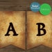 Small Western Themed Banner : Printable Banner All Letters 0-9 Numbers ...