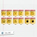 Large Yellow Pencil Back to School : Printable Banner All Letters and 0 ...