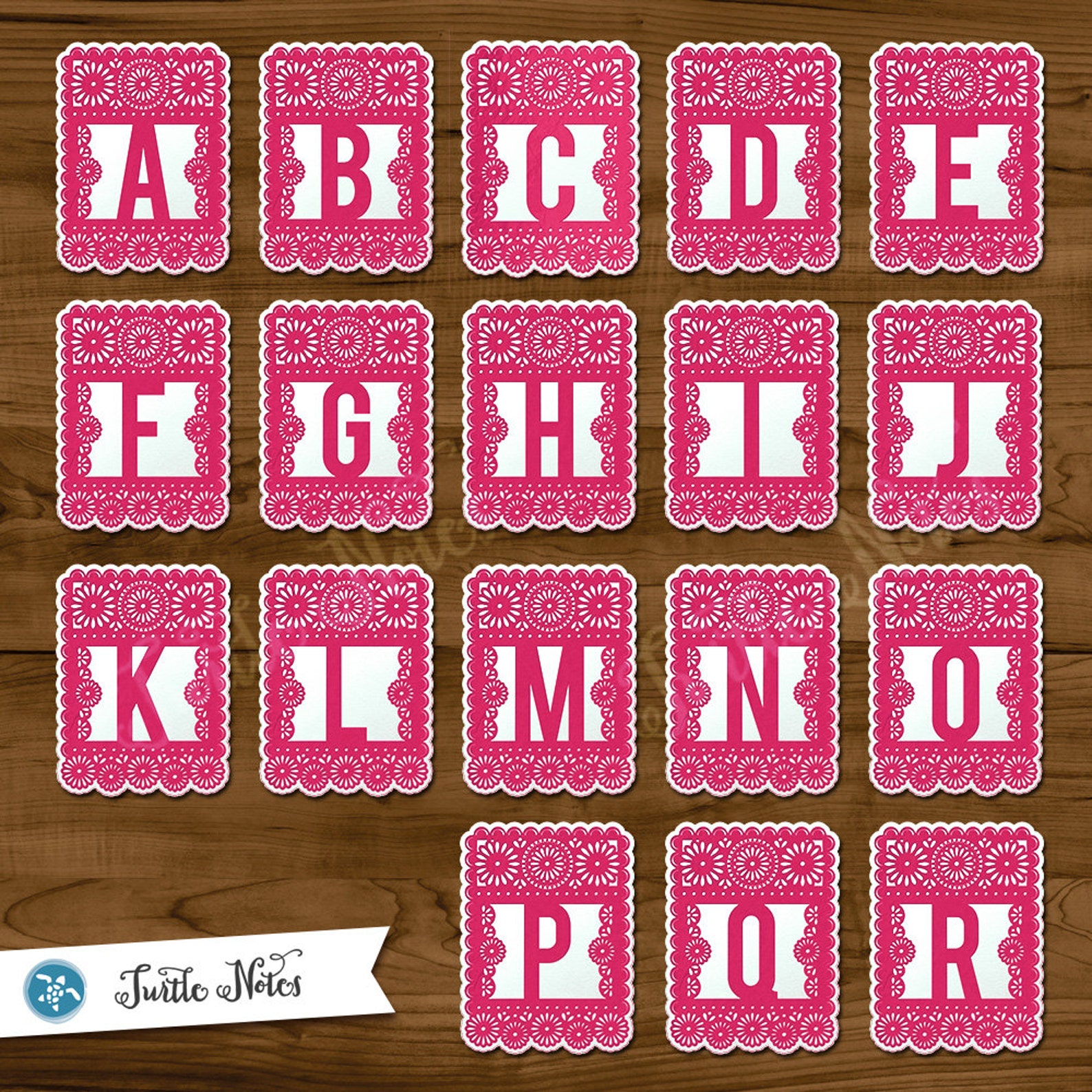 large-pink-white-papel-picado-printable-banner-all-letters-etsy