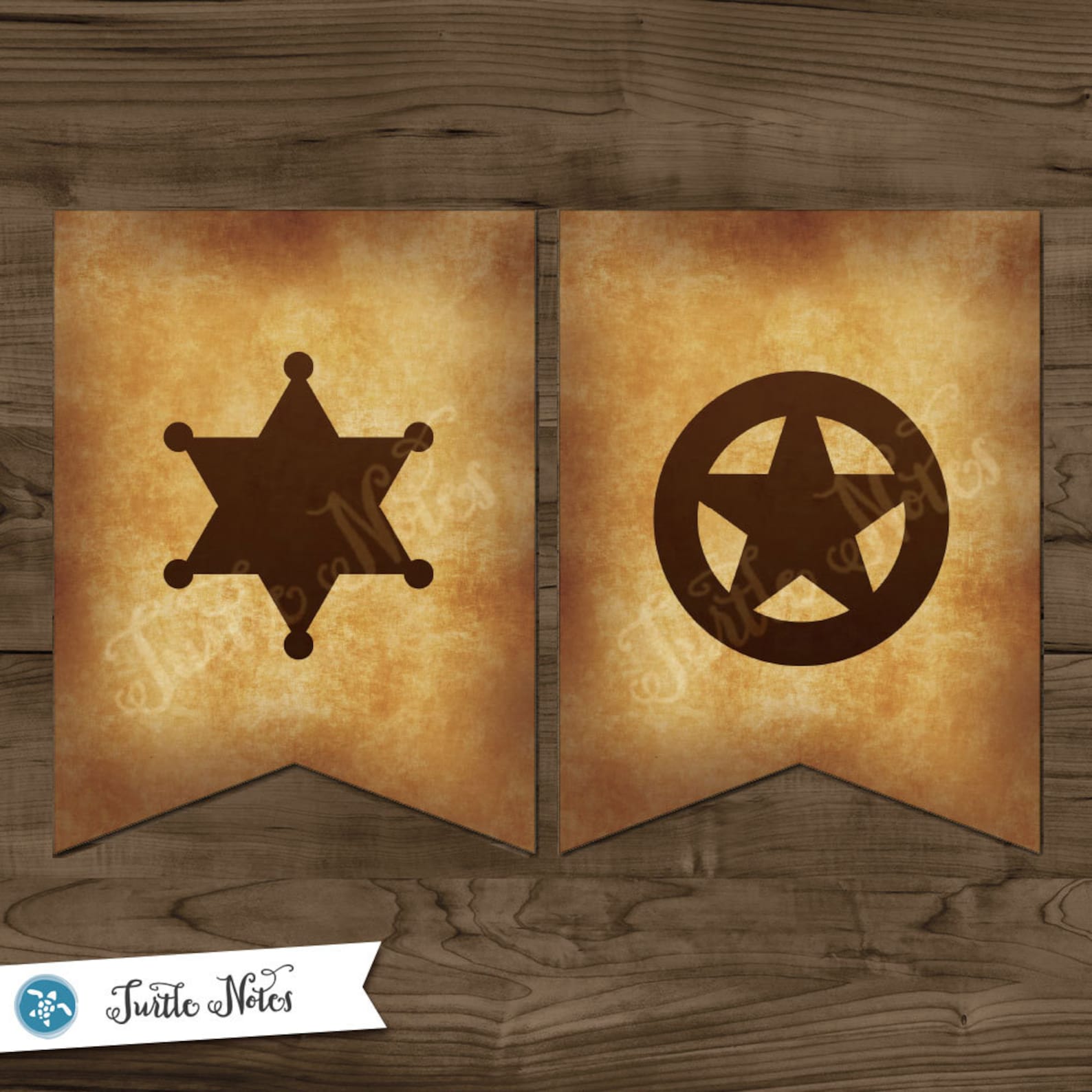 Small Western Themed Banner : Printable Banner All Letters 0-9 Numbers ...