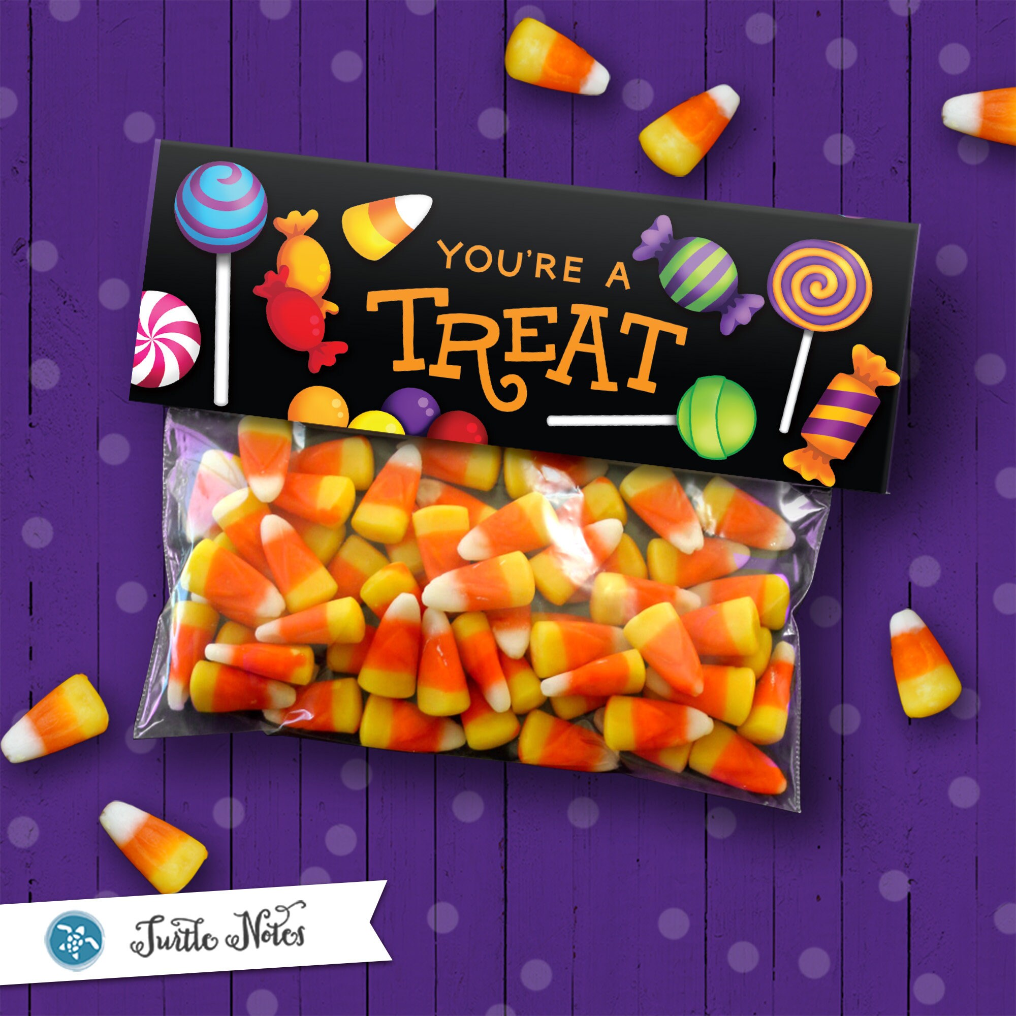 4 Printable Halloween Treat Bag Toppers | Read Full Listing Before ...