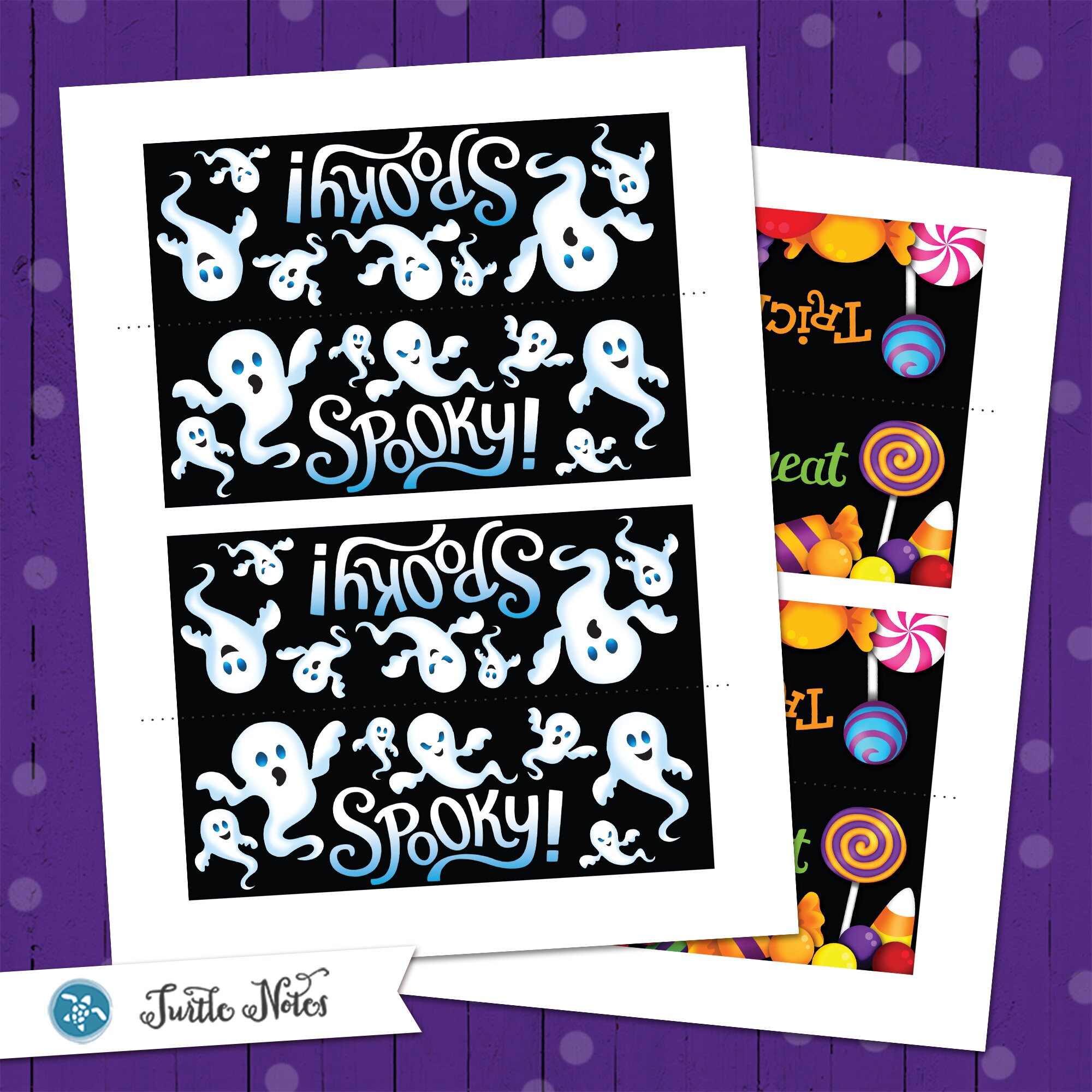 4 Printable Halloween Treat Bag Toppers | Read Full Listing Before ...