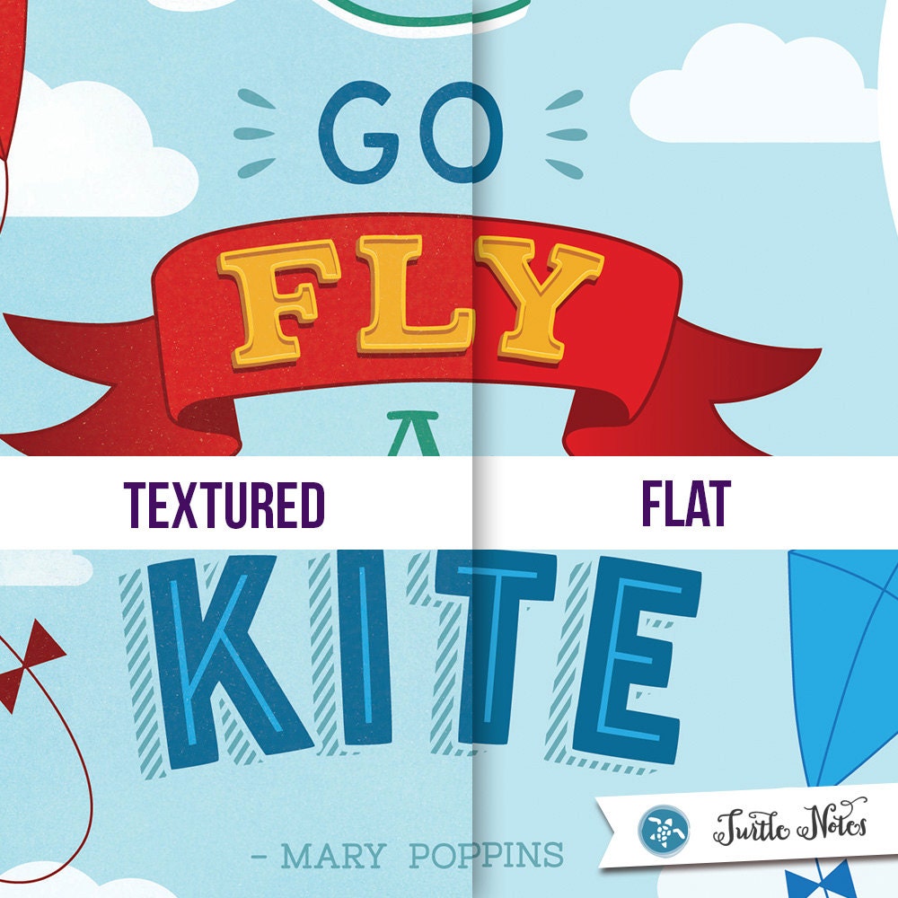 Let's Go Fly a Kite 02 : Hand Lettered Printable 8 X 10 - Etsy