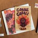 Cute Turkey Thanksgiving Greeting Card | Gobble Gobble | Festive ...