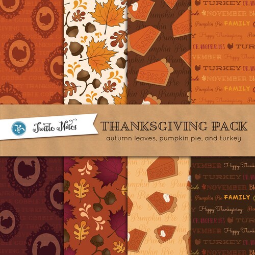 Thanksgiving Clipart personal and Limited Commercial Use | Etsy