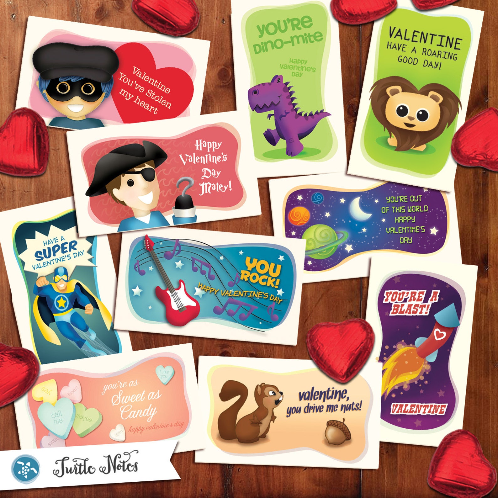 Valentine Kid Pack 10 Little Valentine Cards, Classroom Exchange ...