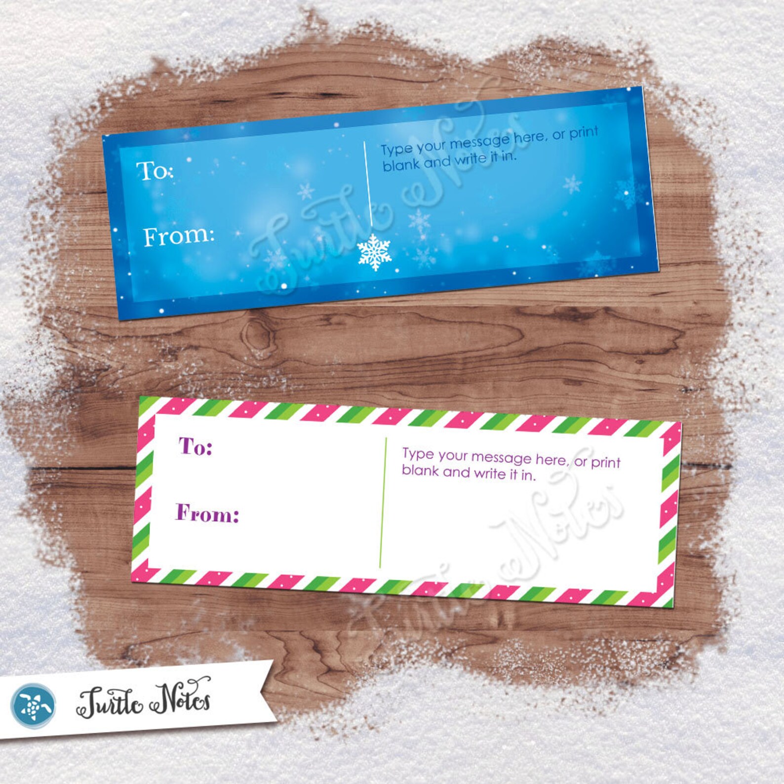 2 Printable Christmas Treat Bag Toppers | Editable Mistle-toes Themed ...