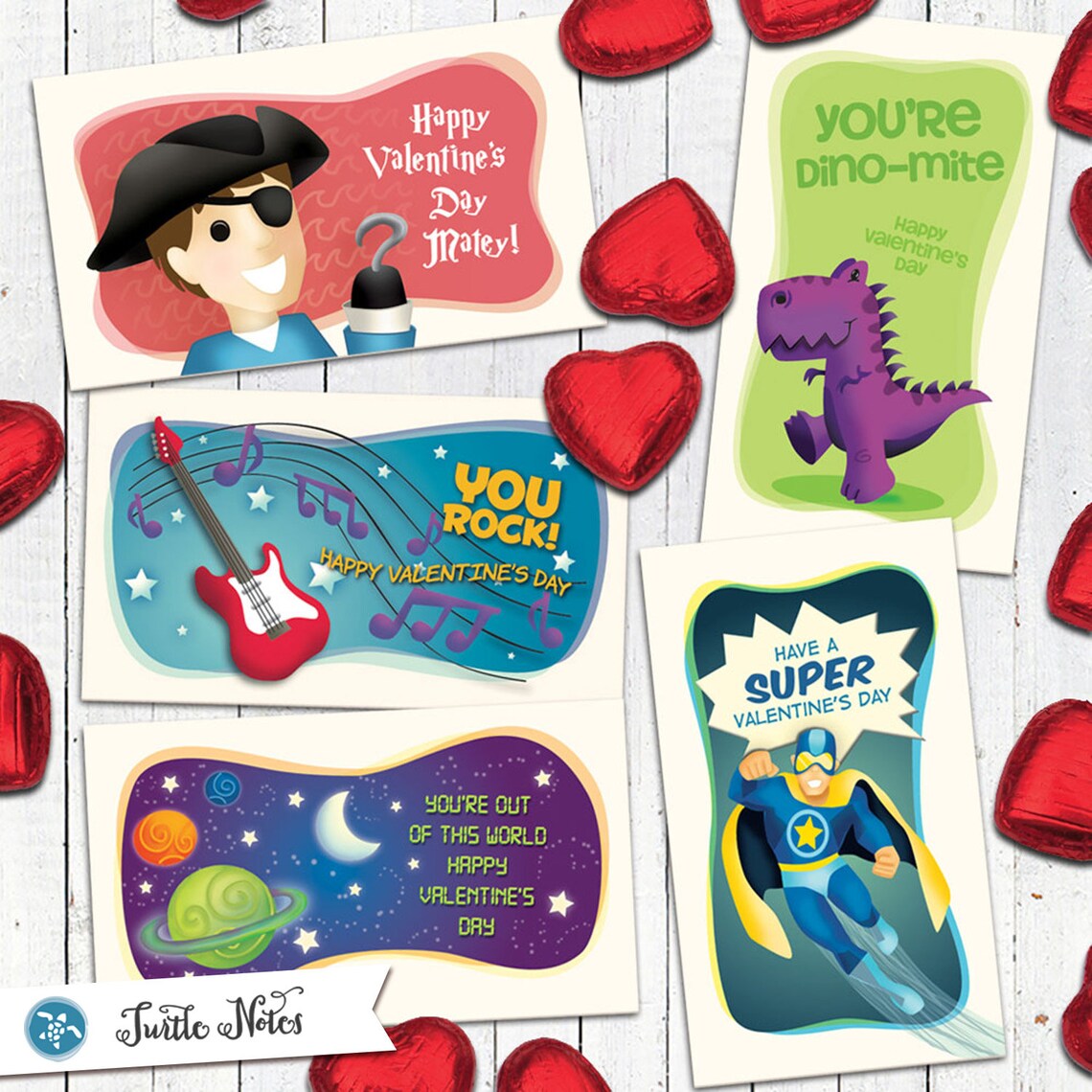 Valentine Kid Pack 10 Little Valentine Cards, Classroom Exchange ...
