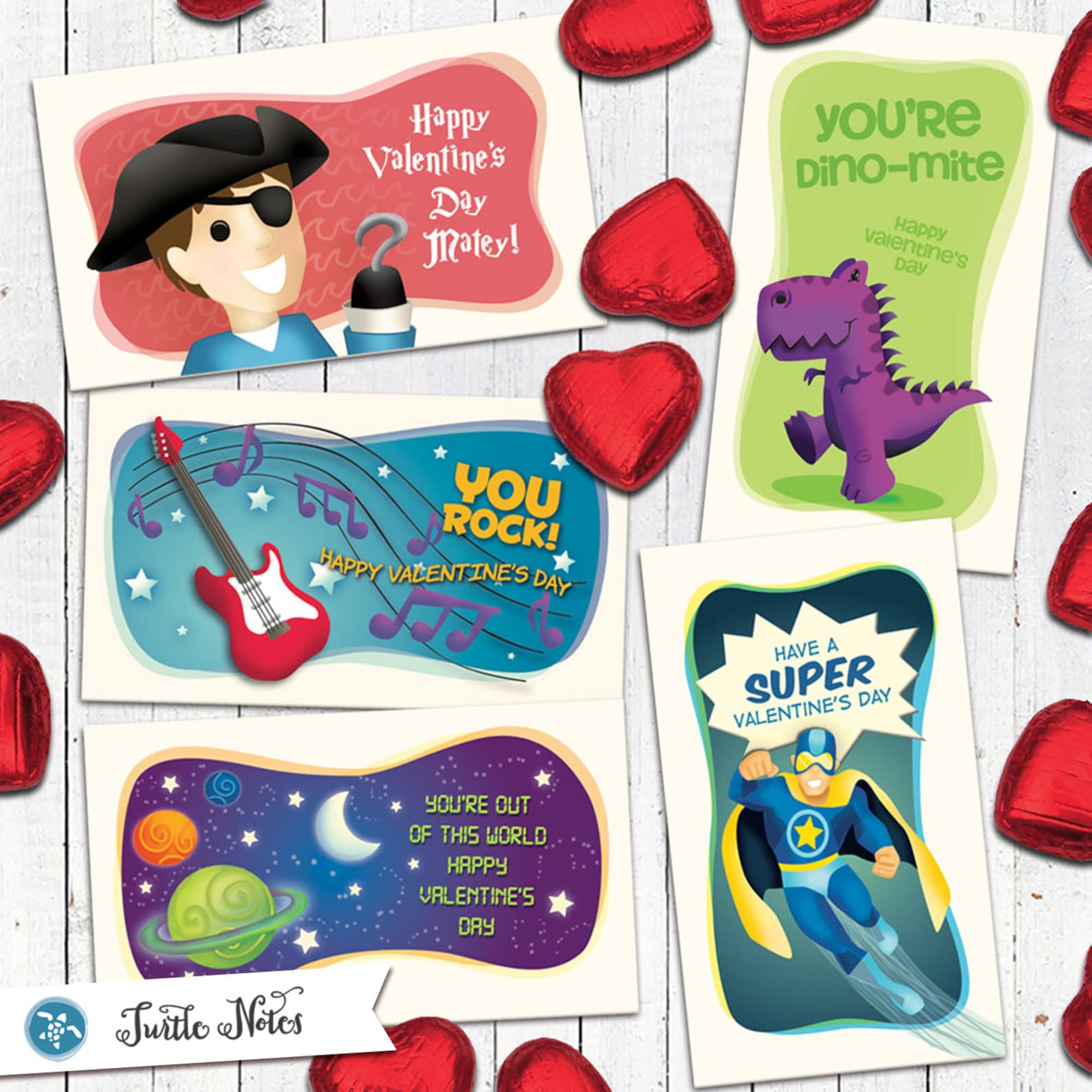 Valentine Kid Pack 10 Little Valentine Cards, Classroom Exchange ...